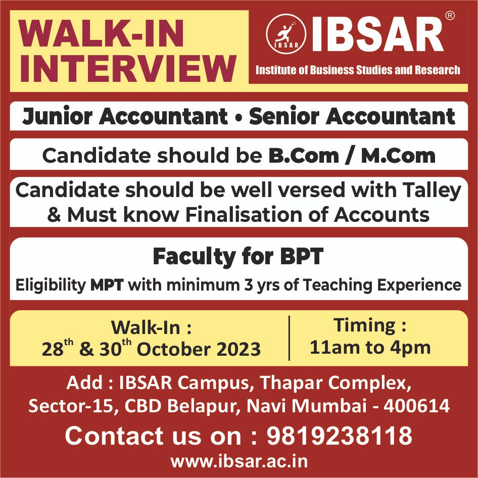Career - ibsarbelapur