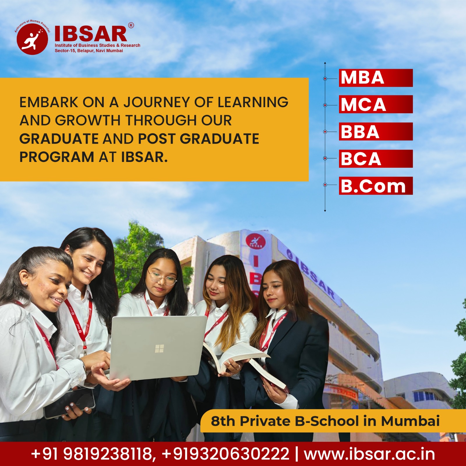 Best Management Institute in Mumbai | Best MBA Institute in Mumbai | IBSAR