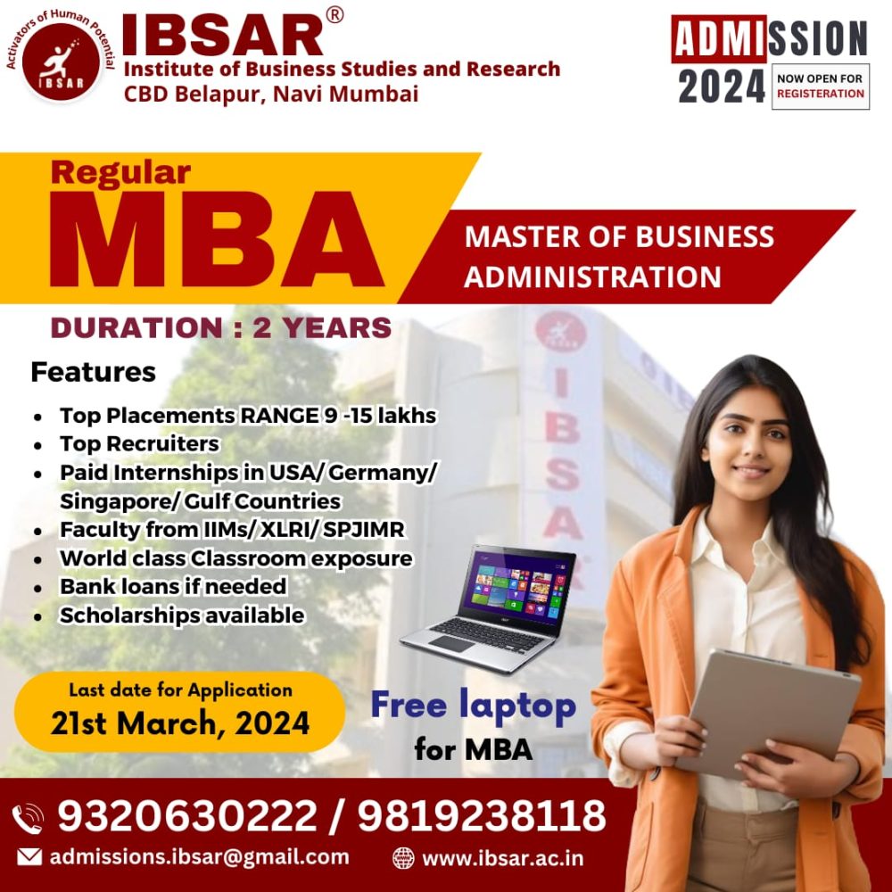 Best Management Institute in Mumbai | Best MBA Institute in Mumbai | IBSAR