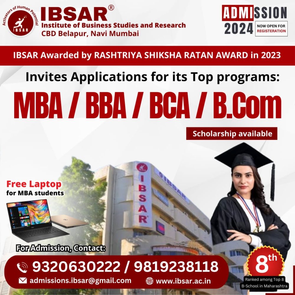 Best Management Institute in Mumbai | Best MBA Institute in Mumbai | IBSAR
